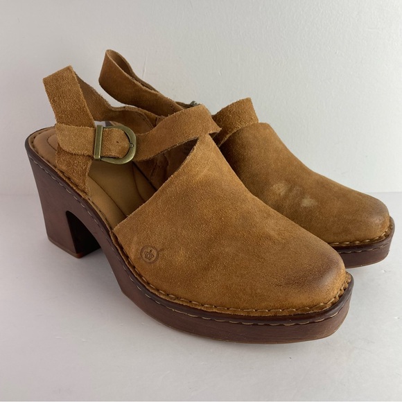 Born | Shoes | Born Devlyn Brown Suede Leather Old School Style Clogs ...